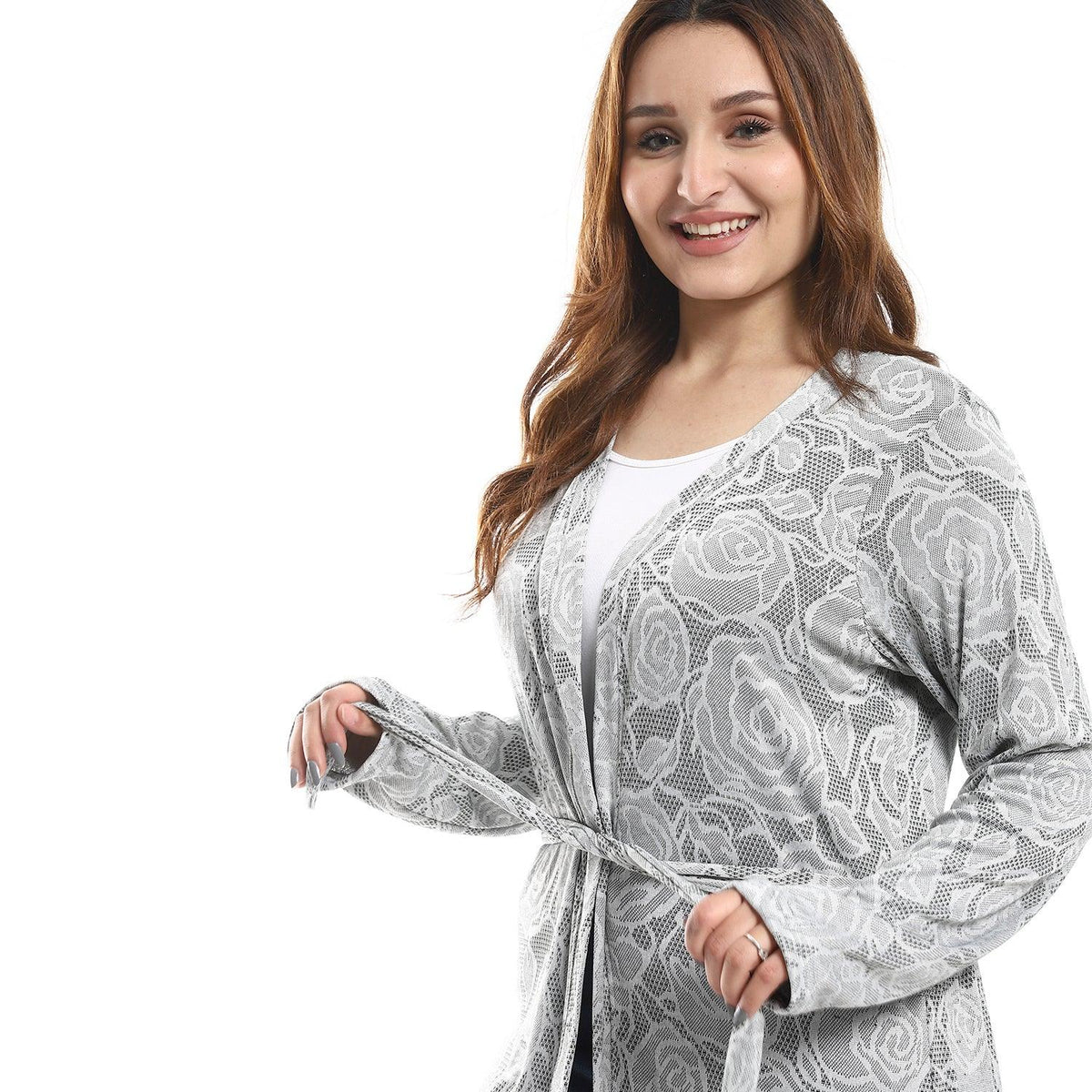 Open Neckline Cardigan-multicolour – CAESAR