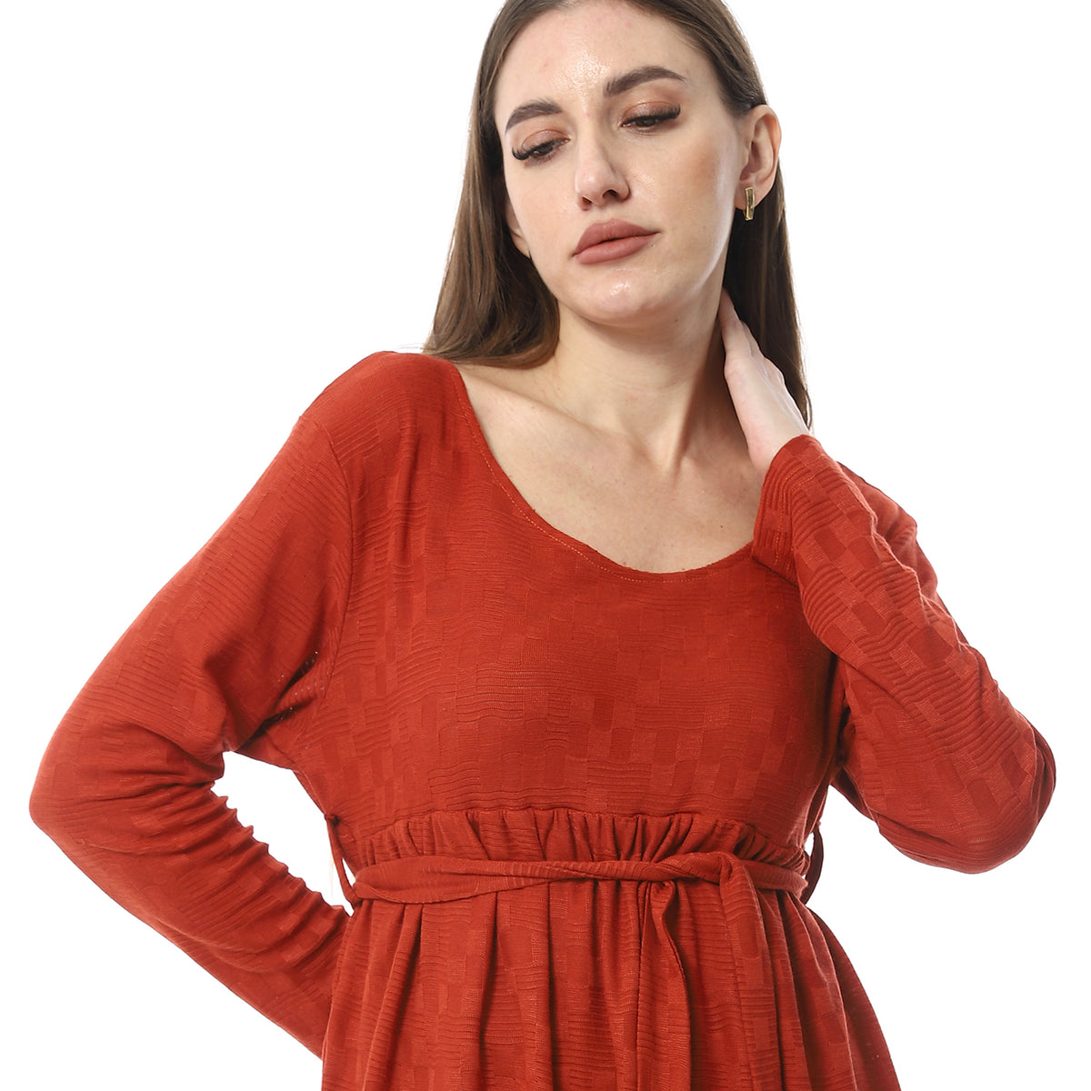 Women's long sleeve blouse plain style – CAESAR